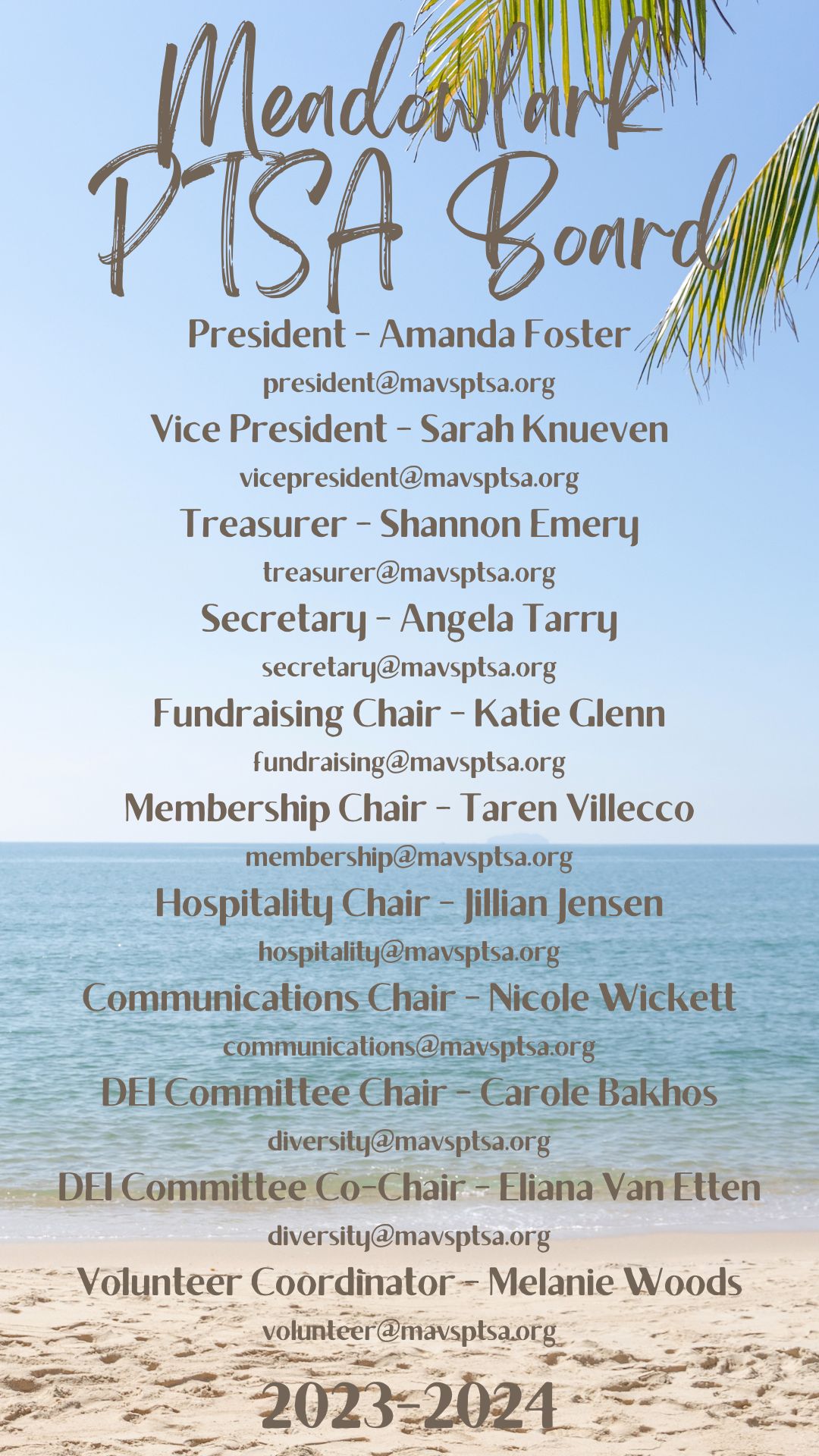 2023-2024 PTSA Board members! | Meadowlark PTSA