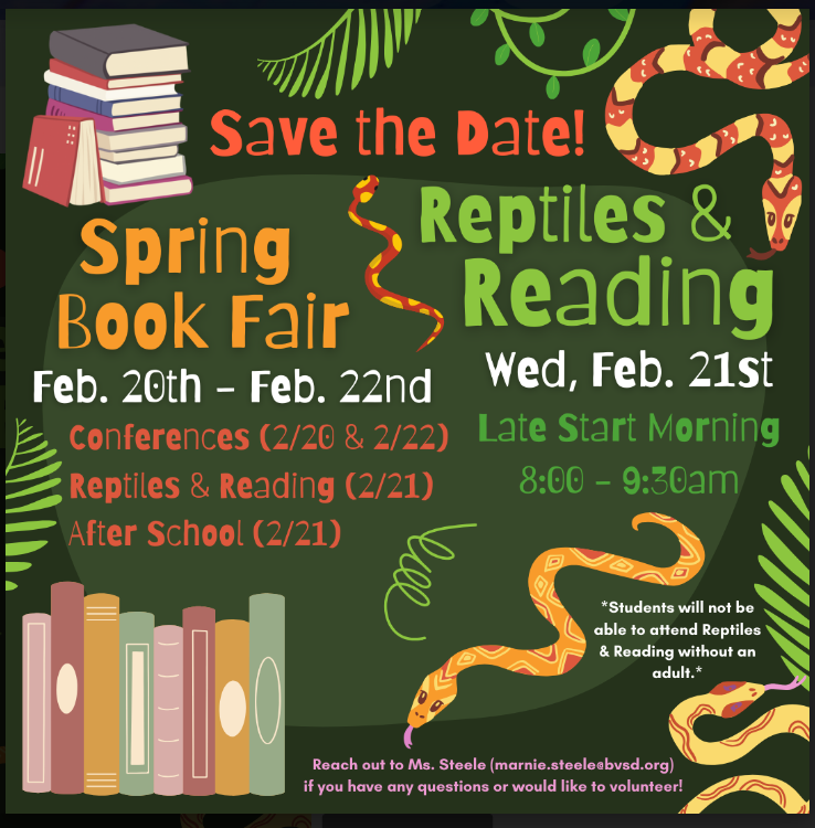 Book Fair and “Reptiles & Reading”! – MeadowlarkPTSA