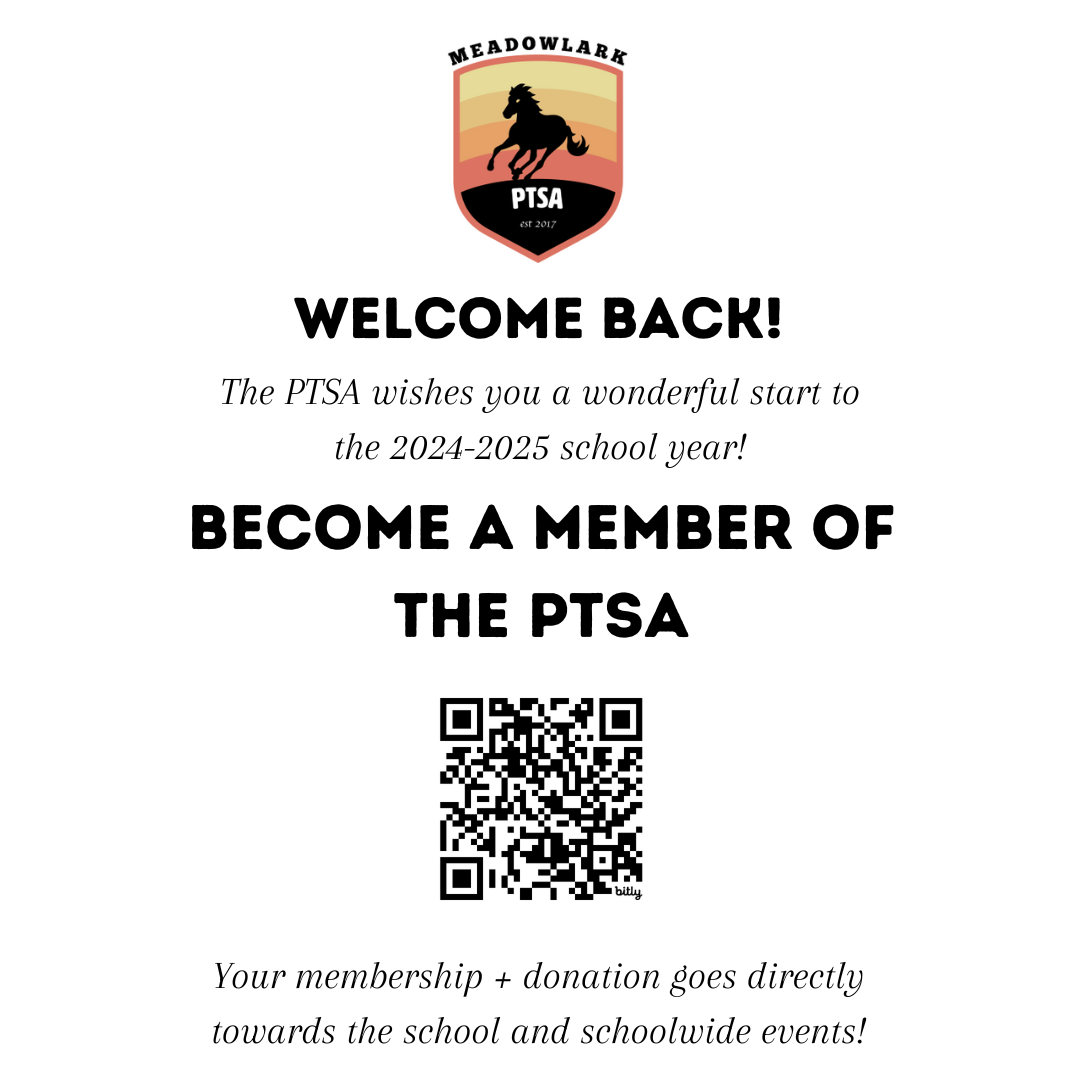 2024-2025 PTSA Membership | Meadowlark PTSA